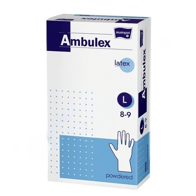 Ambulex rukavice latexové jemně pudrované L 100ks za 104 Kč skladem ...